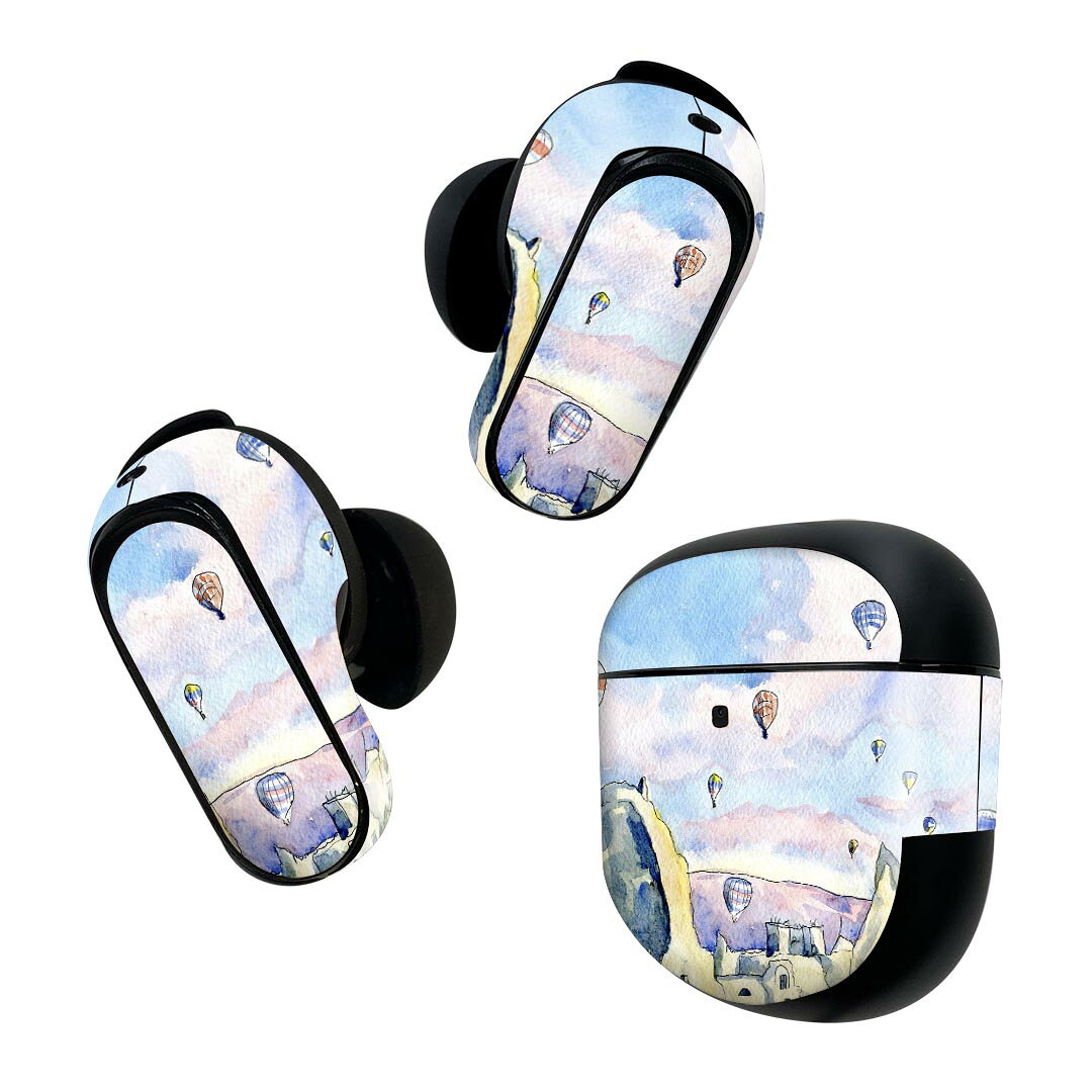 製品名 Bose QuietComfort Earbuds II 専用デザインスキンシール セット内容 Bose QuietComfort Earbuds II 専用シール　イヤホン（左右）3枚、充電ケース用シール 1枚AirPods第3世...