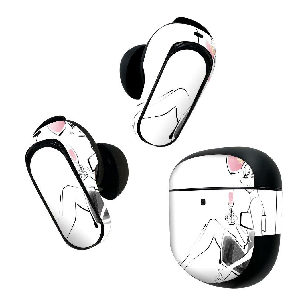 製品名 Bose QuietComfort Earbuds II 専用デザインスキンシール セット内容 Bose QuietComfort Earbuds II 専用シール　イヤホン（左右）3枚、充電ケース用シール 1枚AirPods第3世...