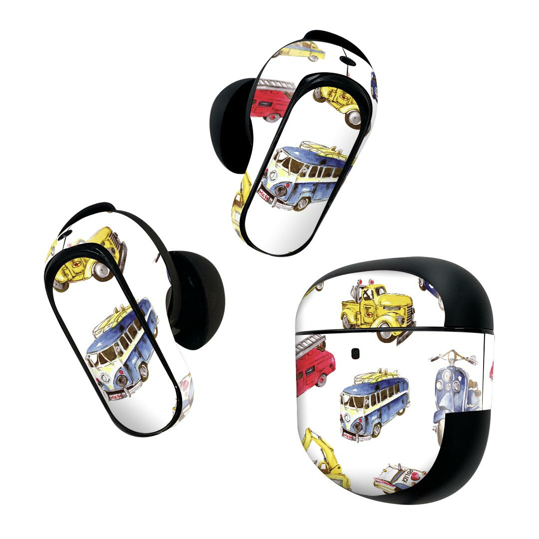 製品名 Bose QuietComfort Earbuds II 専用デザインスキンシール セット内容 Bose QuietComfort Earbuds II 専用シール　イヤホン（左右）3枚、充電ケース用シール 1枚AirPods第3世...