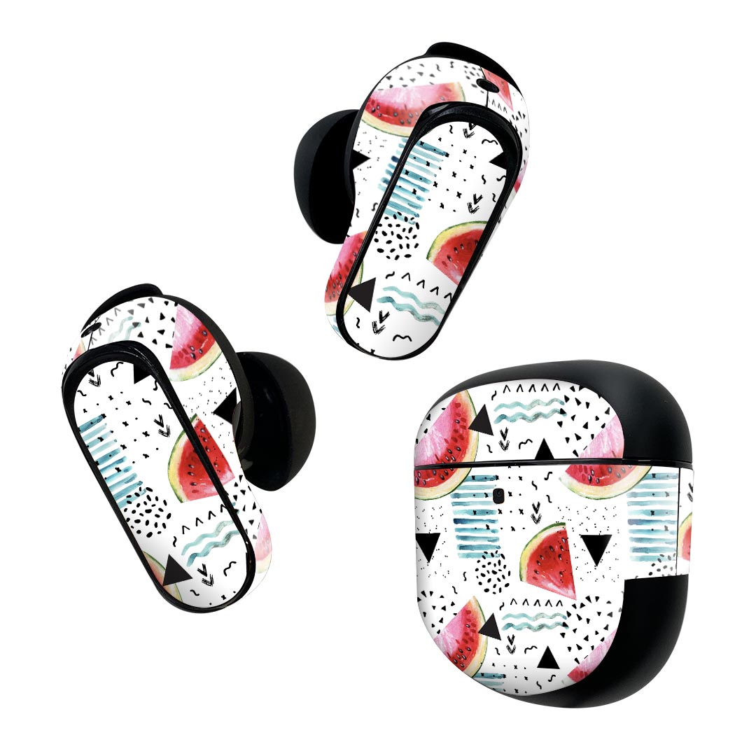 製品名 Bose QuietComfort Earbuds II 専用デザインスキンシール セット内容 Bose QuietComfort Earbuds II 専用シール　イヤホン（左右）3枚、充電ケース用シール 1枚AirPods第3世...