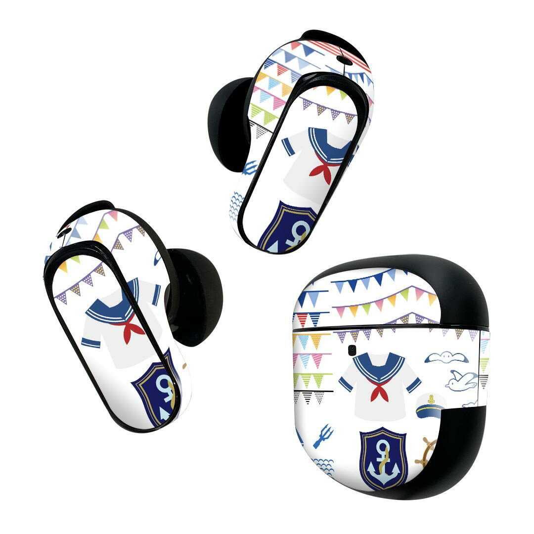 製品名 Bose QuietComfort Earbuds II 専用デザインスキンシール セット内容 Bose QuietComfort Earbuds II 専用シール　イヤホン（左右）3枚、充電ケース用シール 1枚AirPods第3世...