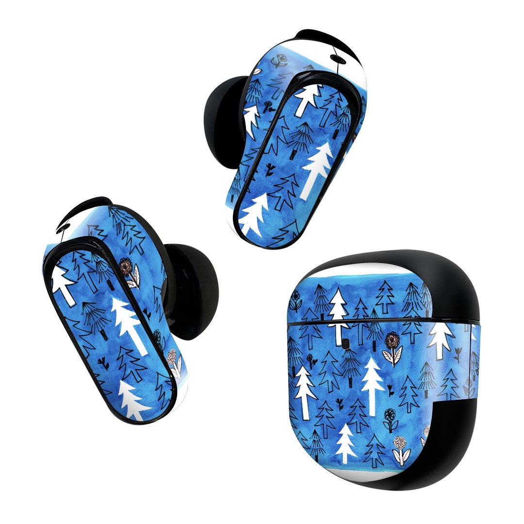 製品名 Bose QuietComfort Earbuds II 専用デザインスキンシール セット内容 Bose QuietComfort Earbuds II 専用シール　イヤホン（左右）3枚、充電ケース用シール 1枚AirPods第3世...