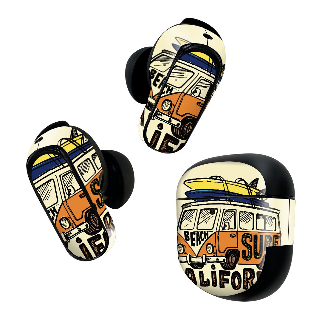 製品名 Bose QuietComfort Earbuds II 専用デザインスキンシール セット内容 Bose QuietComfort Earbuds II 専用シール　イヤホン（左右）3枚、充電ケース用シール 1枚AirPods第3世...