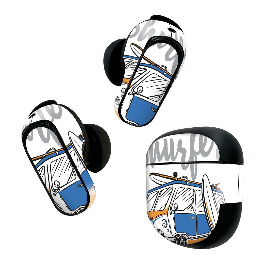 製品名 Bose QuietComfort Earbuds II 専用デザインスキンシール セット内容 Bose QuietComfort Earbuds II 専用シール　イヤホン（左右）3枚、充電ケース用シール 1枚AirPods第3世...