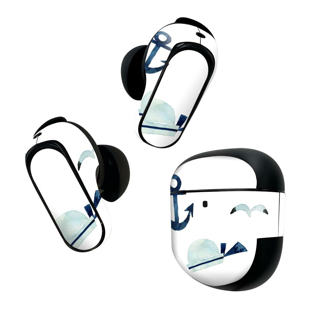 製品名 Bose QuietComfort Earbuds II 専用デザインスキンシール セット内容 Bose QuietComfort Earbuds II 専用シール　イヤホン（左右）3枚、充電ケース用シール 1枚AirPods第3世...