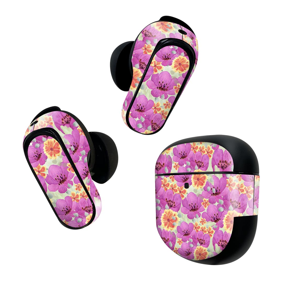 製品名 Bose QuietComfort Earbuds II 専用デザインスキンシール セット内容 Bose QuietComfort Earbuds II 専用シール　イヤホン（左右）3枚、充電ケース用シール 1枚AirPods第3世...