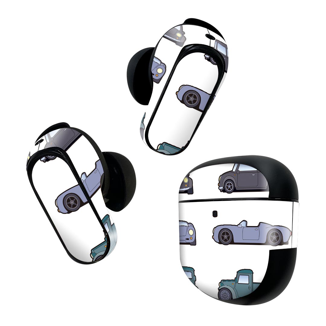 製品名 Bose QuietComfort Earbuds II 専用デザインスキンシール セット内容 Bose QuietComfort Earbuds II 専用シール　イヤホン（左右）3枚、充電ケース用シール 1枚AirPods第3世...