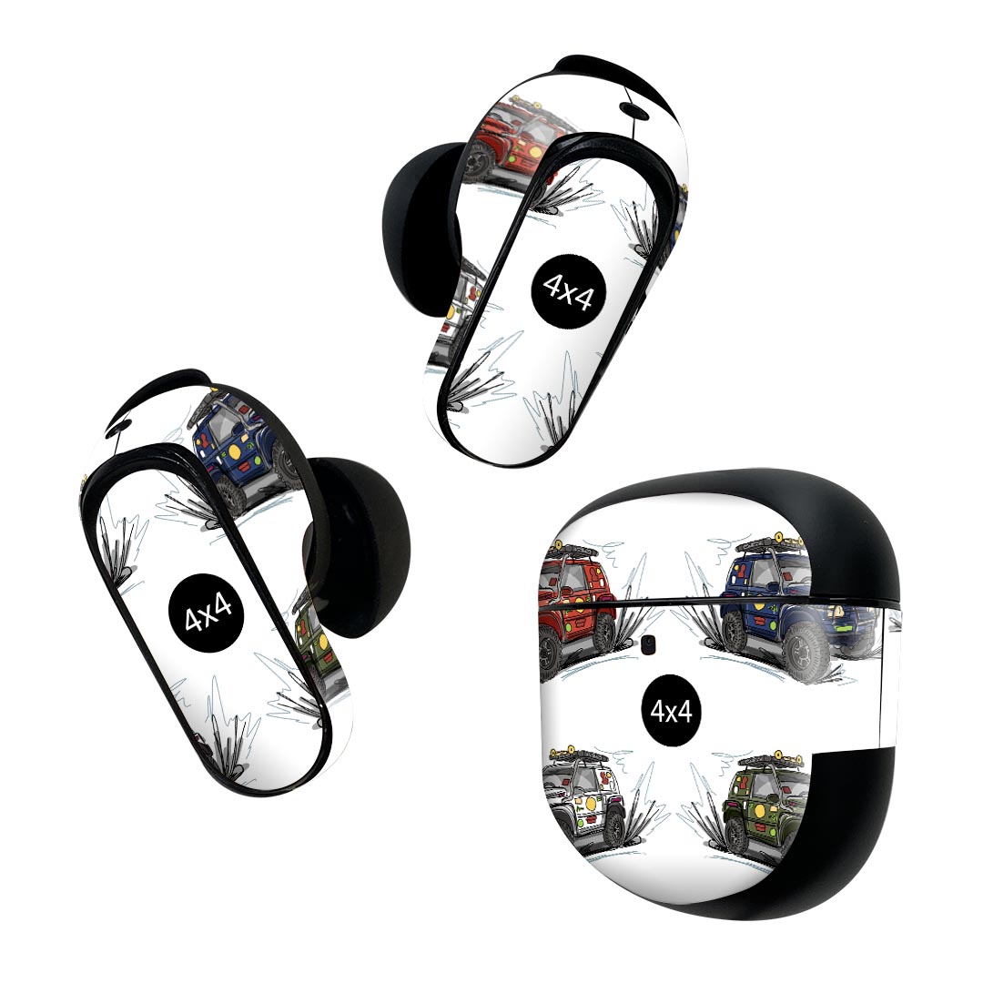 製品名 Bose QuietComfort Earbuds II 専用デザインスキンシール セット内容 Bose QuietComfort Earbuds II 専用シール　イヤホン（左右）3枚、充電ケース用シール 1枚AirPods第3世...