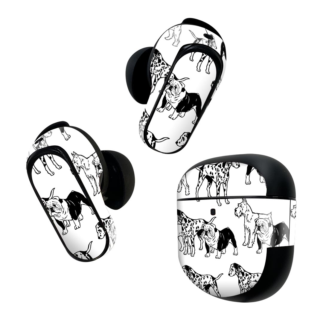 製品名 Bose QuietComfort Earbuds II 専用デザインスキンシール セット内容 Bose QuietComfort Earbuds II 専用シール　イヤホン（左右）3枚、充電ケース用シール 1枚AirPods第3世...