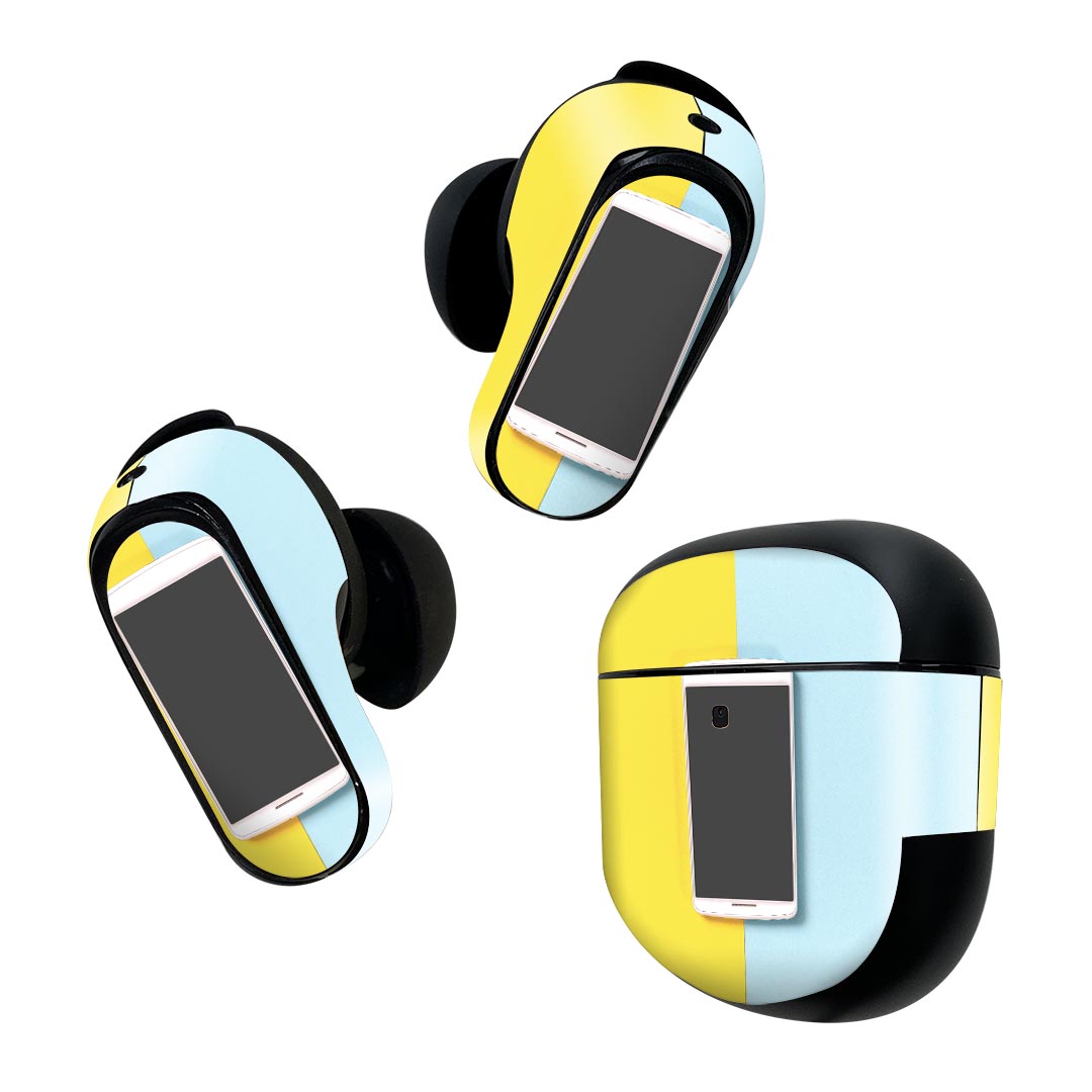 製品名 Bose QuietComfort Earbuds II 専用デザインスキンシール セット内容 Bose QuietComfort Earbuds II 専用シール　イヤホン（左右）3枚、充電ケース用シール 1枚AirPods第3世...