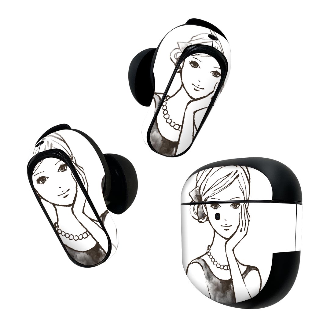 製品名 Bose QuietComfort Earbuds II 専用デザインスキンシール セット内容 Bose QuietComfort Earbuds II 専用シール　イヤホン（左右）3枚、充電ケース用シール 1枚AirPods第3世...