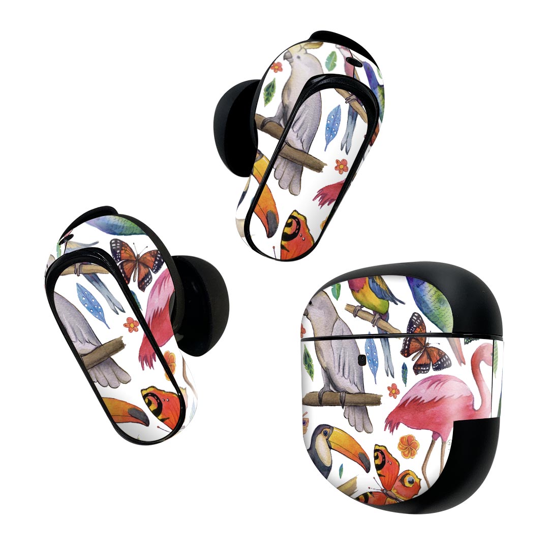 製品名 Bose QuietComfort Earbuds II 専用デザインスキンシール セット内容 Bose QuietComfort Earbuds II 専用シール　イヤホン（左右）3枚、充電ケース用シール 1枚AirPods第3世...