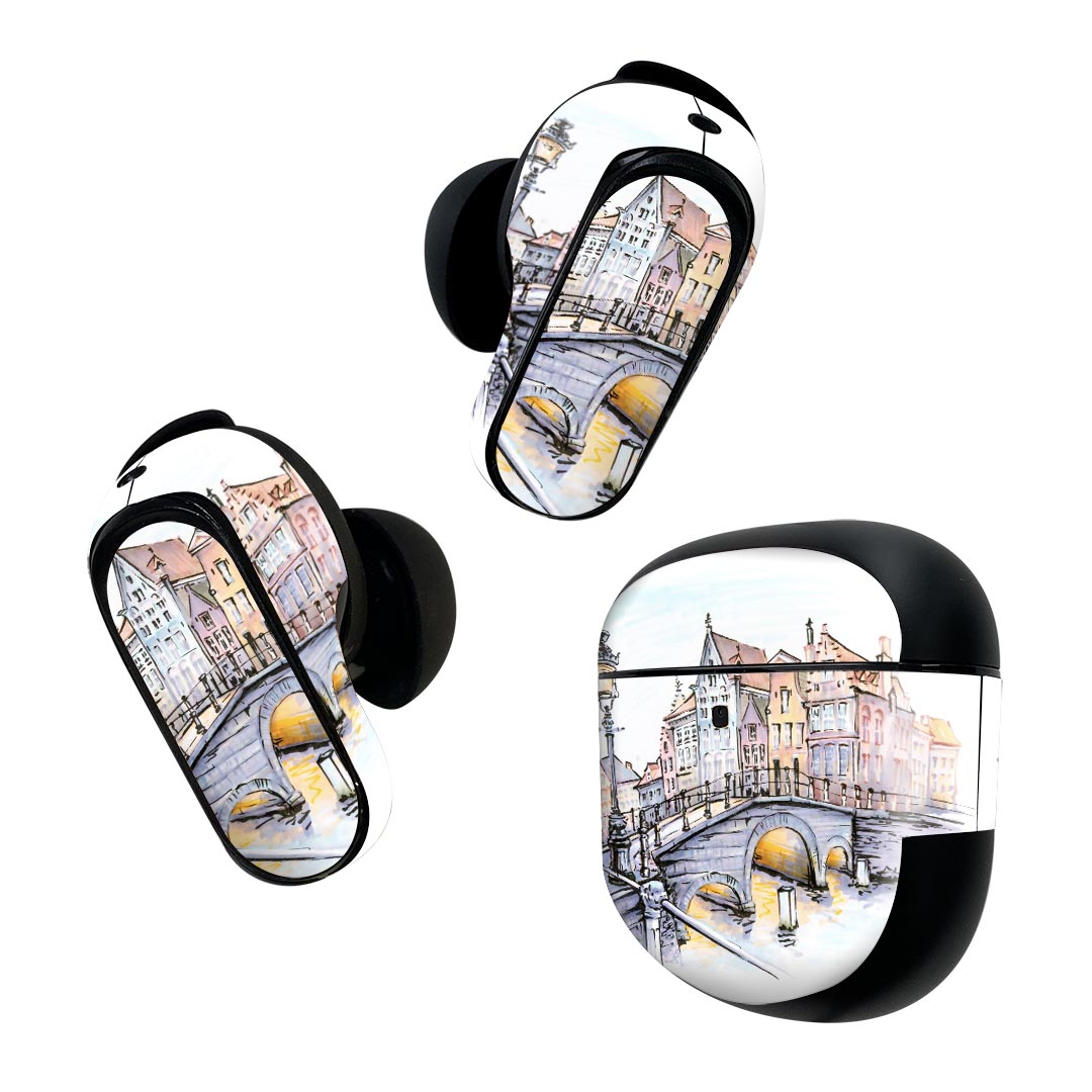 製品名 Bose QuietComfort Earbuds II 専用デザインスキンシール セット内容 Bose QuietComfort Earbuds II 専用シール　イヤホン（左右）3枚、充電ケース用シール 1枚AirPods第3世...