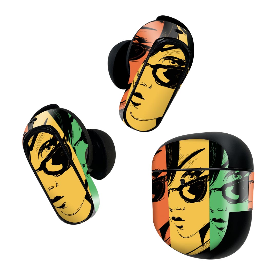 製品名 Bose QuietComfort Earbuds II 専用デザインスキンシール セット内容 Bose QuietComfort Earbuds II 専用シール　イヤホン（左右）3枚、充電ケース用シール 1枚AirPods第3世...