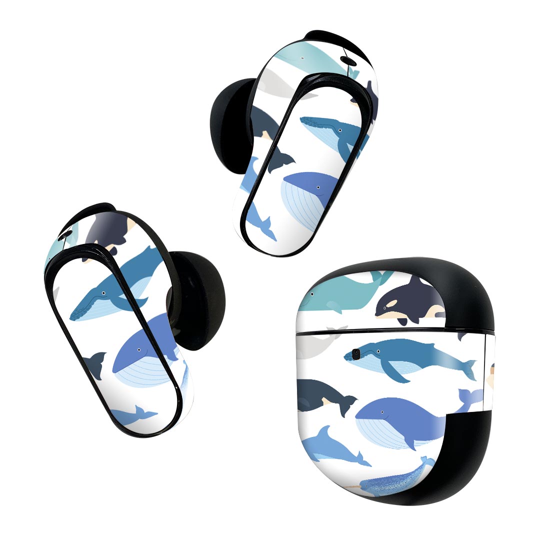 製品名 Bose QuietComfort Earbuds II 専用デザインスキンシール セット内容 Bose QuietComfort Earbuds II 専用シール　イヤホン（左右）3枚、充電ケース用シール 1枚AirPods第3世...