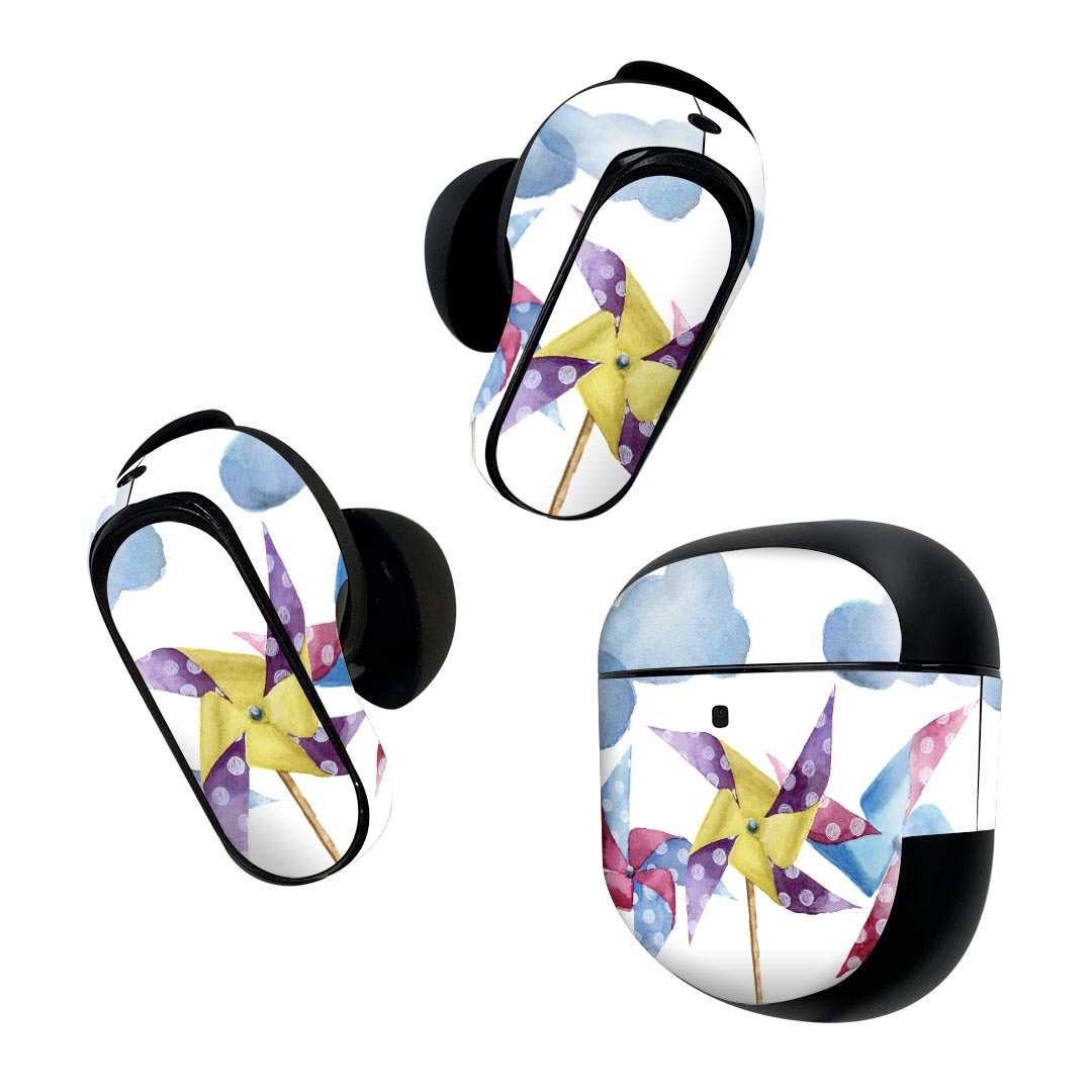 製品名 Bose QuietComfort Earbuds II 専用デザインスキンシール セット内容 Bose QuietComfort Earbuds II 専用シール　イヤホン（左右）3枚、充電ケース用シール 1枚AirPods第3世...