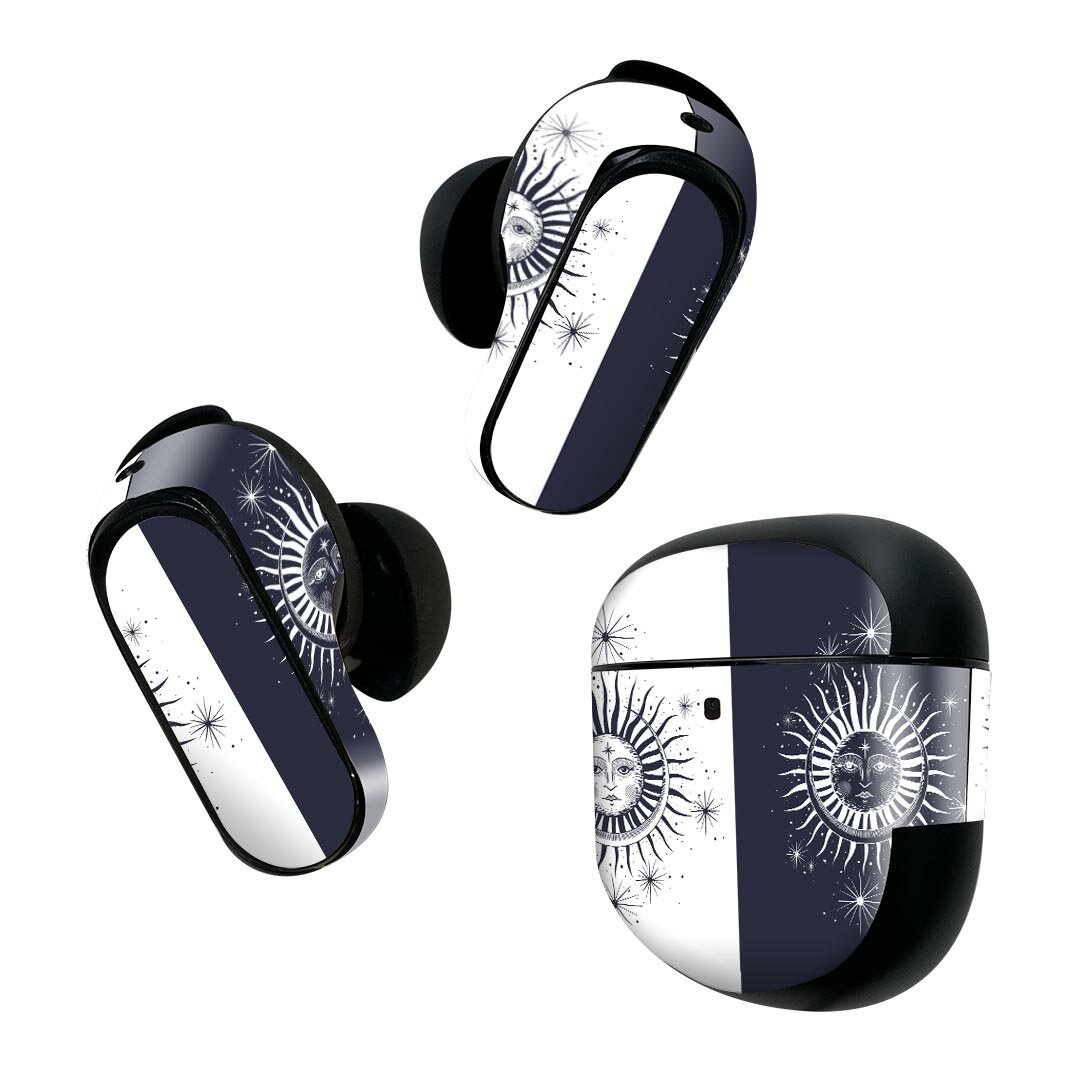 製品名 Bose QuietComfort Earbuds II 専用デザインスキンシール セット内容 Bose QuietComfort Earbuds II 専用シール　イヤホン（左右）3枚、充電ケース用シール 1枚AirPods第3世...