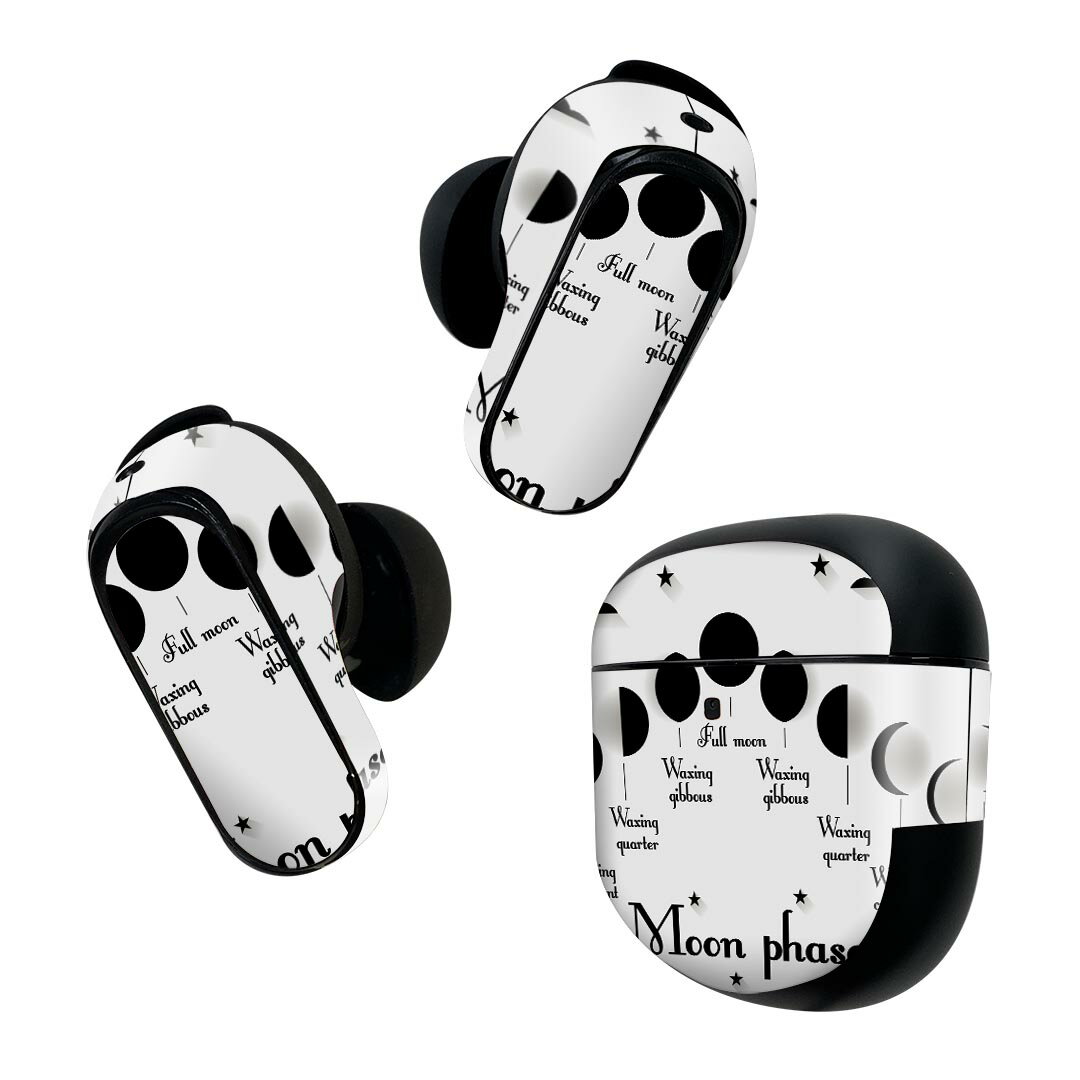 製品名 Bose QuietComfort Earbuds II 専用デザインスキンシール セット内容 Bose QuietComfort Earbuds II 専用シール　イヤホン（左右）3枚、充電ケース用シール 1枚AirPods第3世...