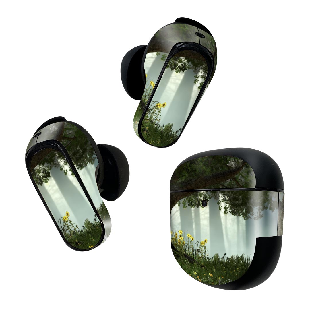 製品名 Bose QuietComfort Earbuds II 専用デザインスキンシール セット内容 Bose QuietComfort Earbuds II 専用シール　イヤホン（左右）3枚、充電ケース用シール 1枚AirPods第3世...