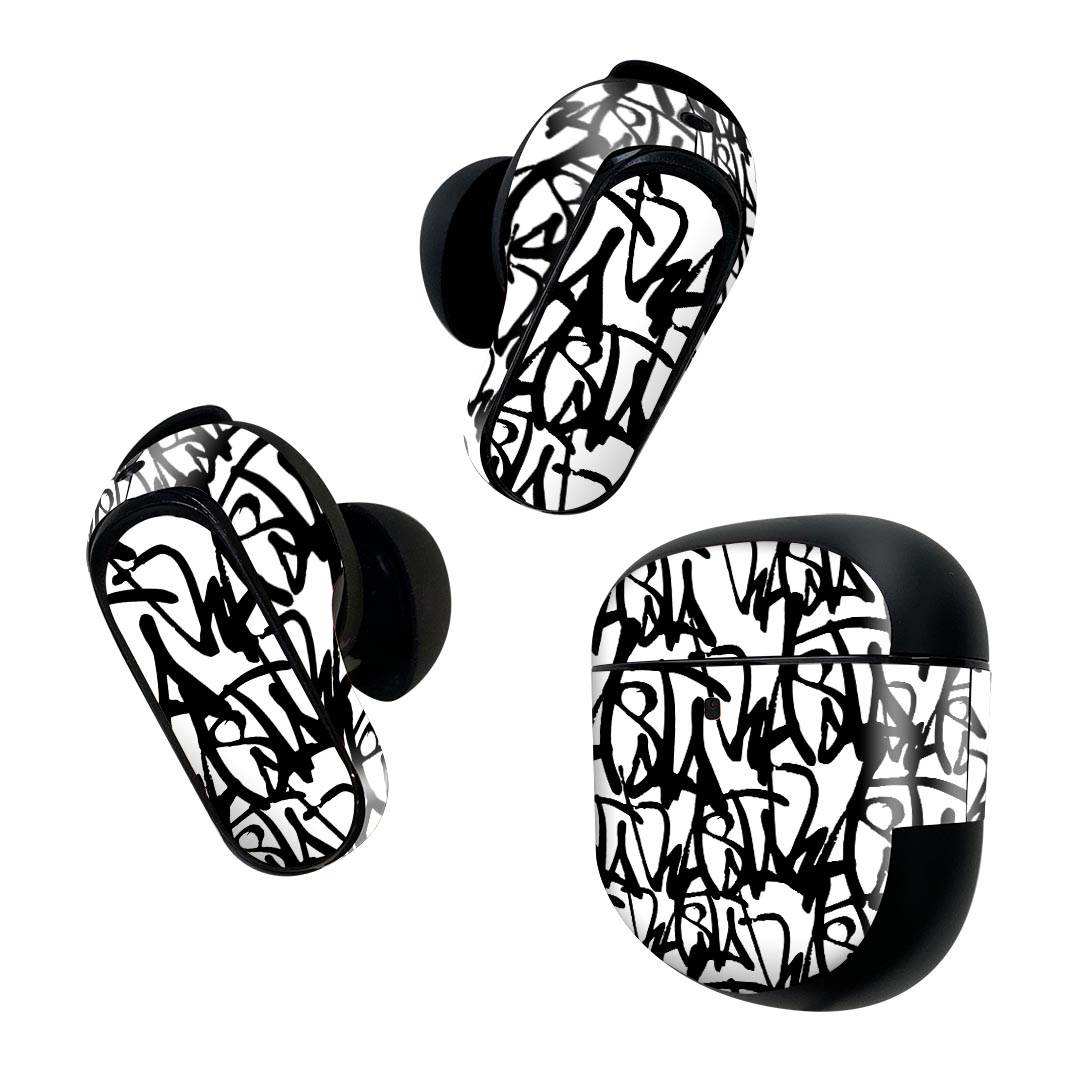 製品名 Bose QuietComfort Earbuds II 専用デザインスキンシール セット内容 Bose QuietComfort Earbuds II 専用シール　イヤホン（左右）3枚、充電ケース用シール 1枚AirPods第3世...