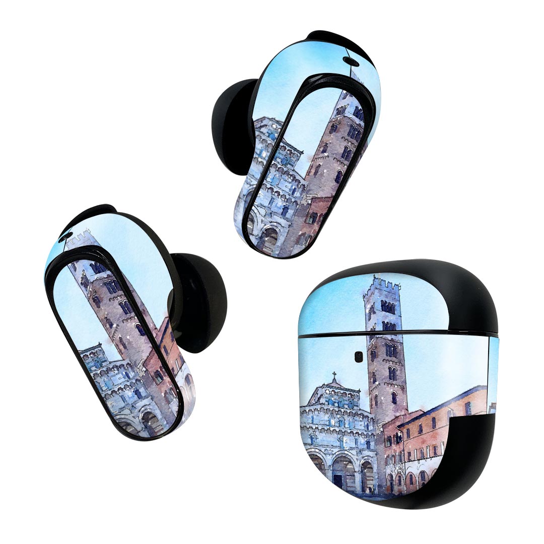 製品名 Bose QuietComfort Earbuds II 専用デザインスキンシール セット内容 Bose QuietComfort Earbuds II 専用シール　イヤホン（左右）3枚、充電ケース用シール 1枚AirPods第3世...