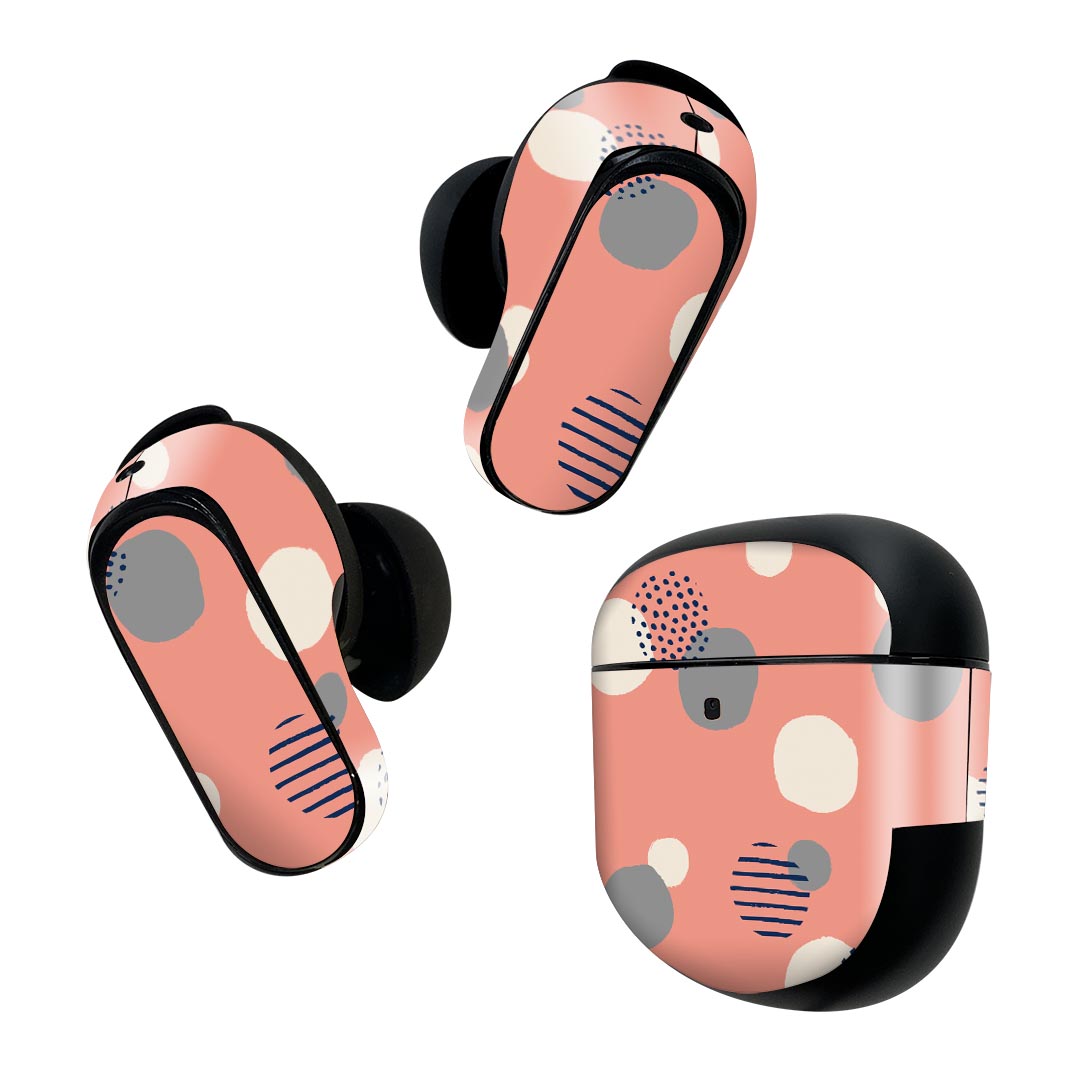 製品名 Bose QuietComfort Earbuds II 専用デザインスキンシール セット内容 Bose QuietComfort Earbuds II 専用シール　イヤホン（左右）3枚、充電ケース用シール 1枚AirPods第3世...