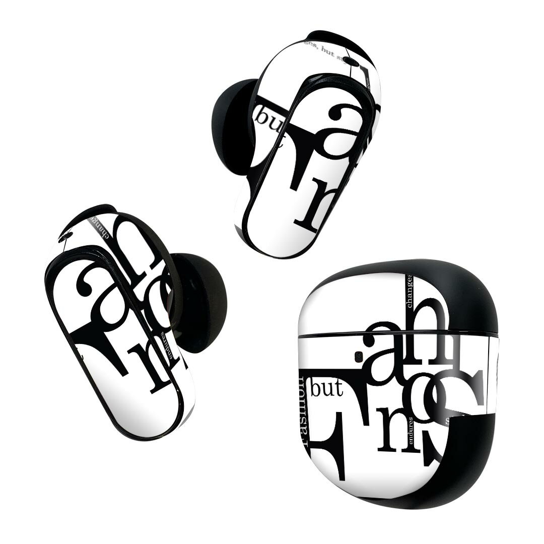 製品名 Bose QuietComfort Earbuds II 専用デザインスキンシール セット内容 Bose QuietComfort Earbuds II 専用シール　イヤホン（左右）3枚、充電ケース用シール 1枚AirPods第3世...