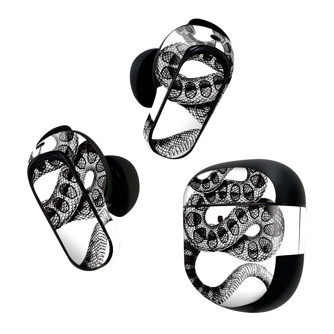 製品名 Bose QuietComfort Earbuds II 専用デザインスキンシール セット内容 Bose QuietComfort Earbuds II 専用シール　イヤホン（左右）3枚、充電ケース用シール 1枚AirPods第3世...