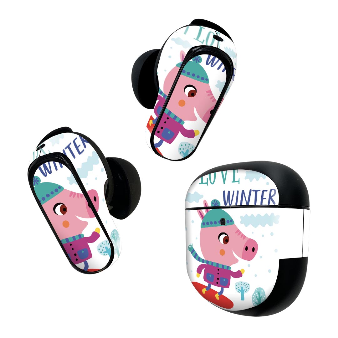 製品名 Bose QuietComfort Earbuds II 専用デザインスキンシール セット内容 Bose QuietComfort Earbuds II 専用シール　イヤホン（左右）3枚、充電ケース用シール 1枚AirPods第3世...