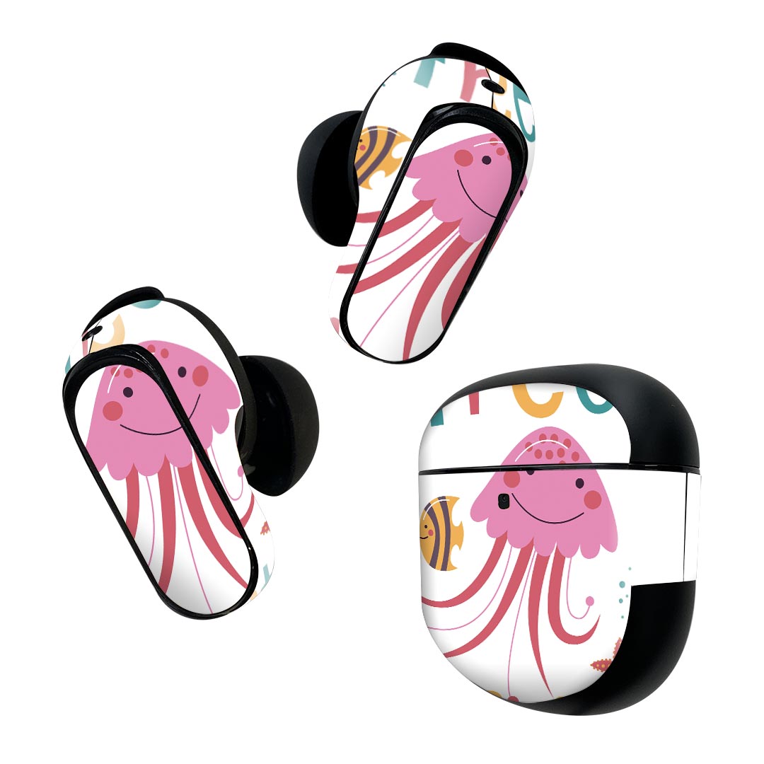 製品名 Bose QuietComfort Earbuds II 専用デザインスキンシール セット内容 Bose QuietComfort Earbuds II 専用シール　イヤホン（左右）3枚、充電ケース用シール 1枚AirPods第3世...