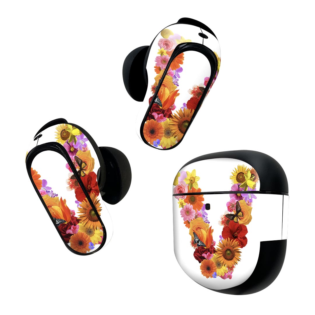 製品名 Bose QuietComfort Earbuds II 専用デザインスキンシール セット内容 Bose QuietComfort Earbuds II 専用シール　イヤホン（左右）3枚、充電ケース用シール 1枚AirPods第3世...