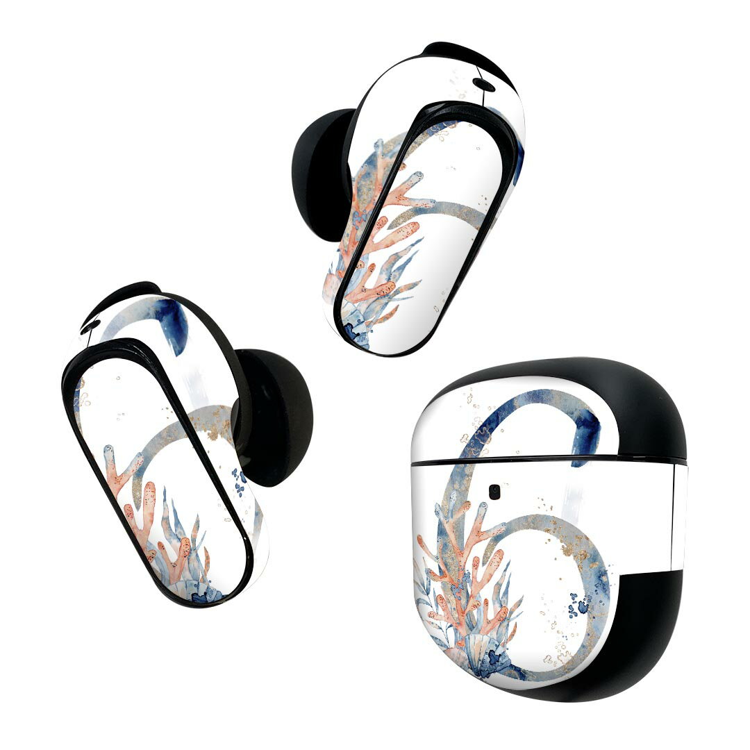 製品名 Bose QuietComfort Earbuds II 専用デザインスキンシール セット内容 Bose QuietComfort Earbuds II 専用シール　イヤホン（左右）3枚、充電ケース用シール 1枚AirPods第3世...