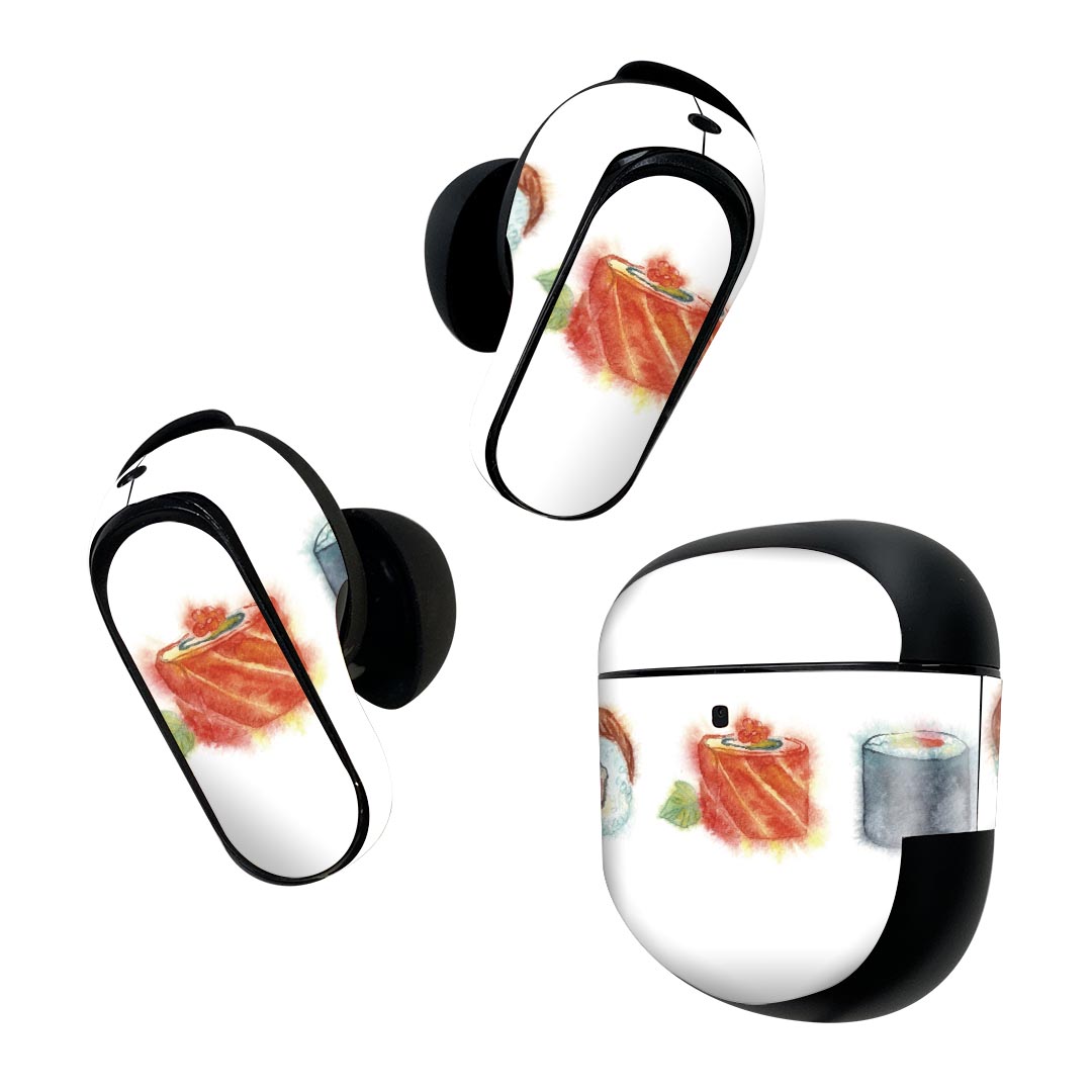 製品名 Bose QuietComfort Earbuds II 専用デザインスキンシール セット内容 Bose QuietComfort Earbuds II 専用シール　イヤホン（左右）3枚、充電ケース用シール 1枚AirPods第3世...