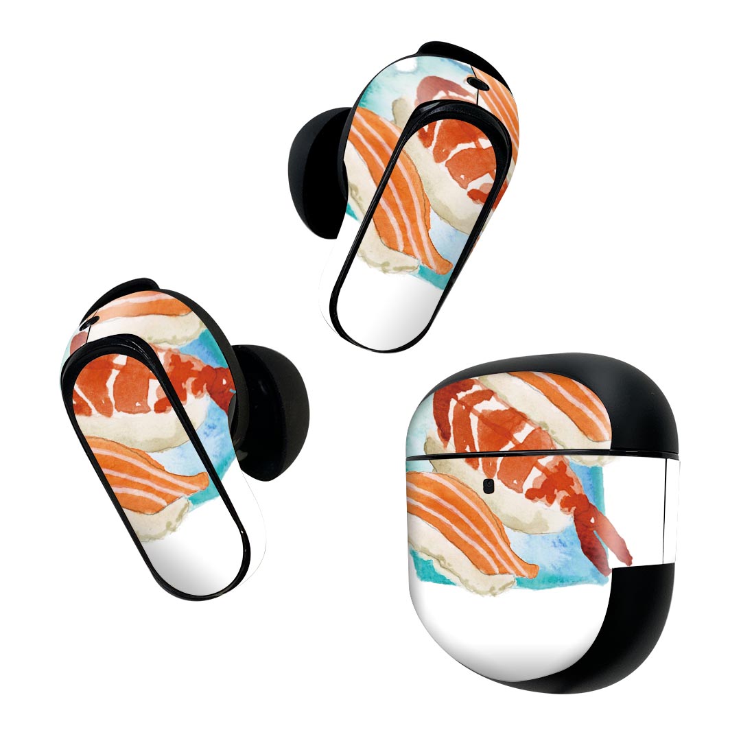 製品名 Bose QuietComfort Earbuds II 専用デザインスキンシール セット内容 Bose QuietComfort Earbuds II 専用シール　イヤホン（左右）3枚、充電ケース用シール 1枚AirPods第3世...