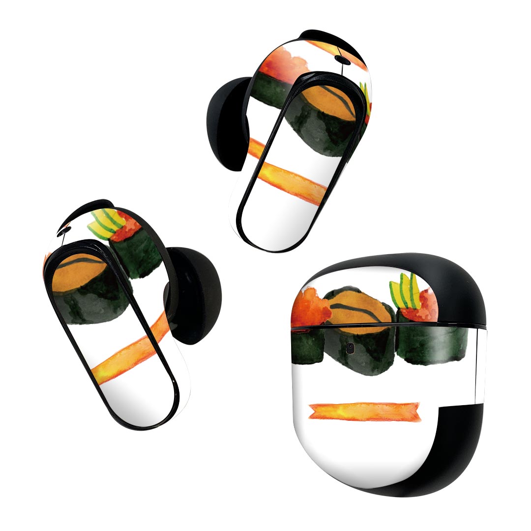 製品名 Bose QuietComfort Earbuds II 専用デザインスキンシール セット内容 Bose QuietComfort Earbuds II 専用シール　イヤホン（左右）3枚、充電ケース用シール 1枚AirPods第3世...