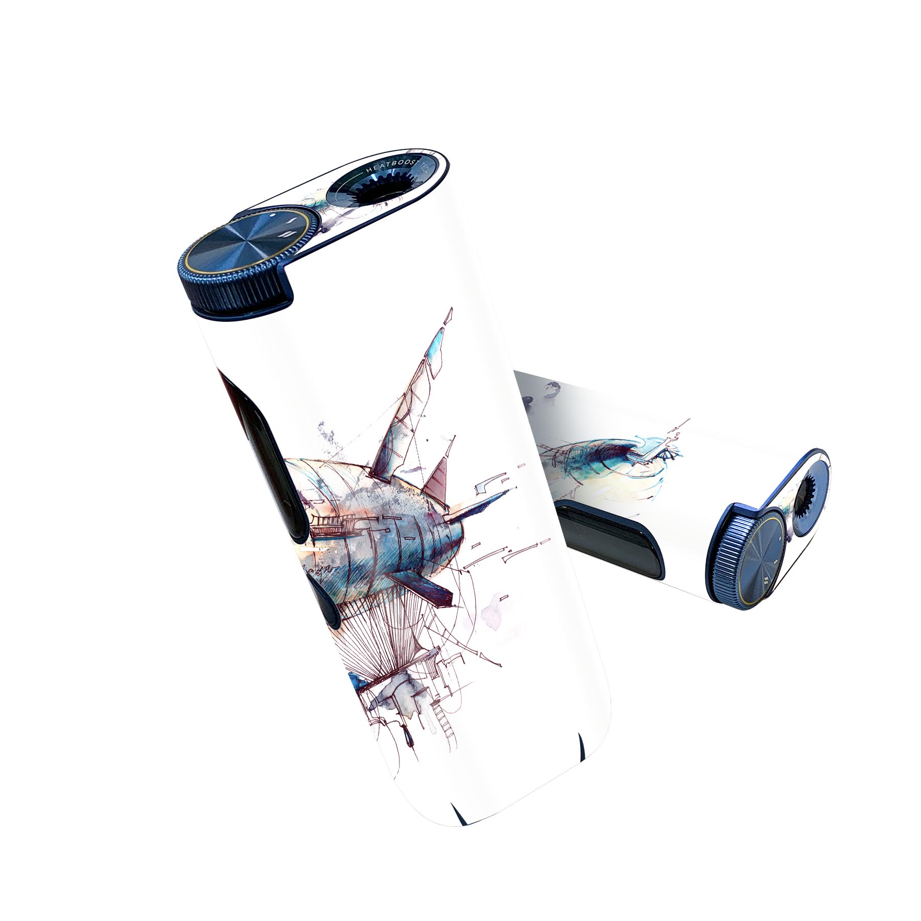 商品特徴・貼るだけでかんたん着せ替え、glo hyper pro 専用デザインスキンシール・高精細プリントで写真と遜色のない仕上がり！半光沢シートでしっとりツヤのある表現力・側面2枚に加え、天面3枚がセットで失敗しても安心！・ちょっとしたす...