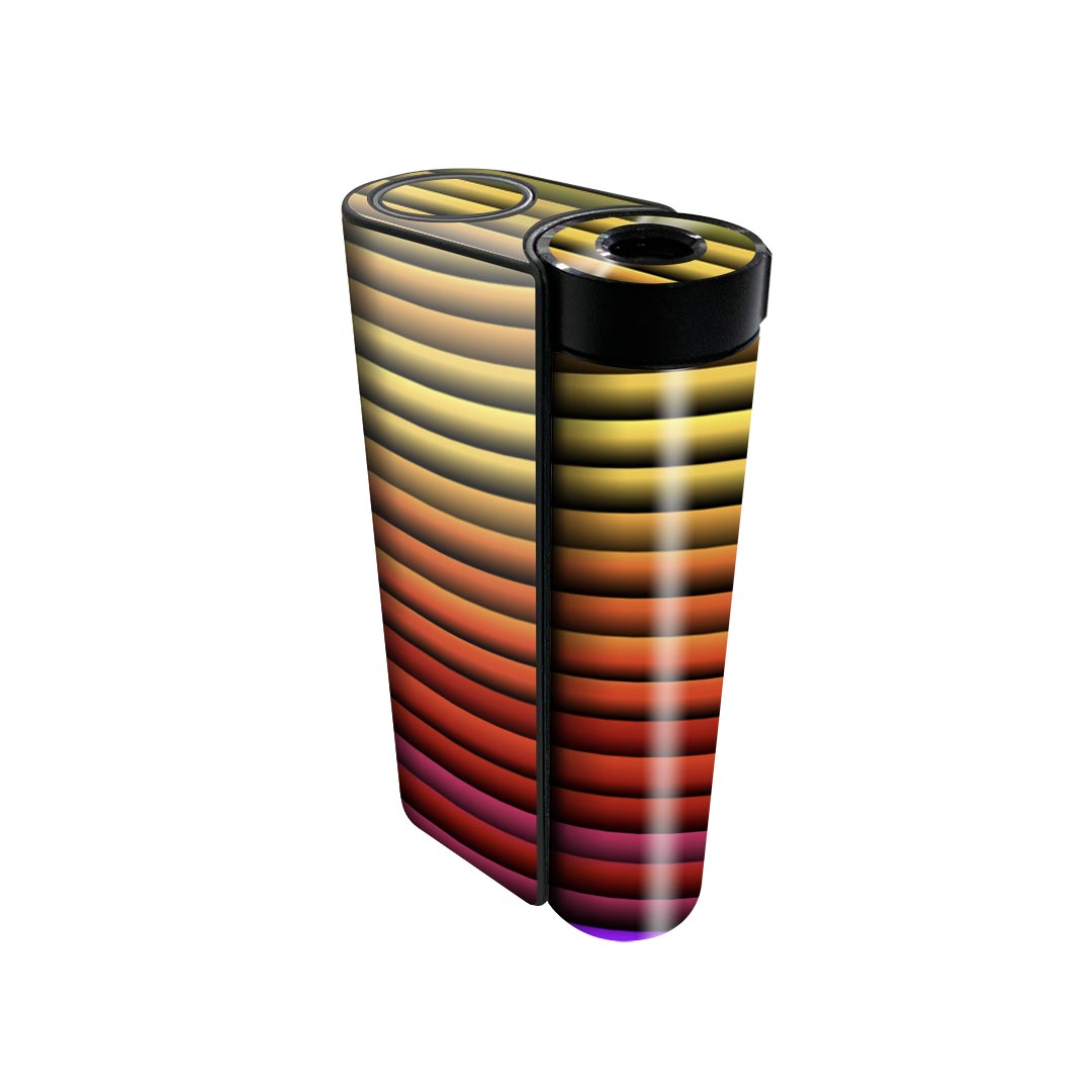 商品特徴・貼るだけでかんたん着せ替え、glo hyperx2 専用デザインスキンシール・高精細プリントで写真と遜色のない仕上がり！半光沢シートでしっとりツヤのある表現力・正面に加え、天面・底面シールがセットで一体感アップ！・ちょっとしたすり...