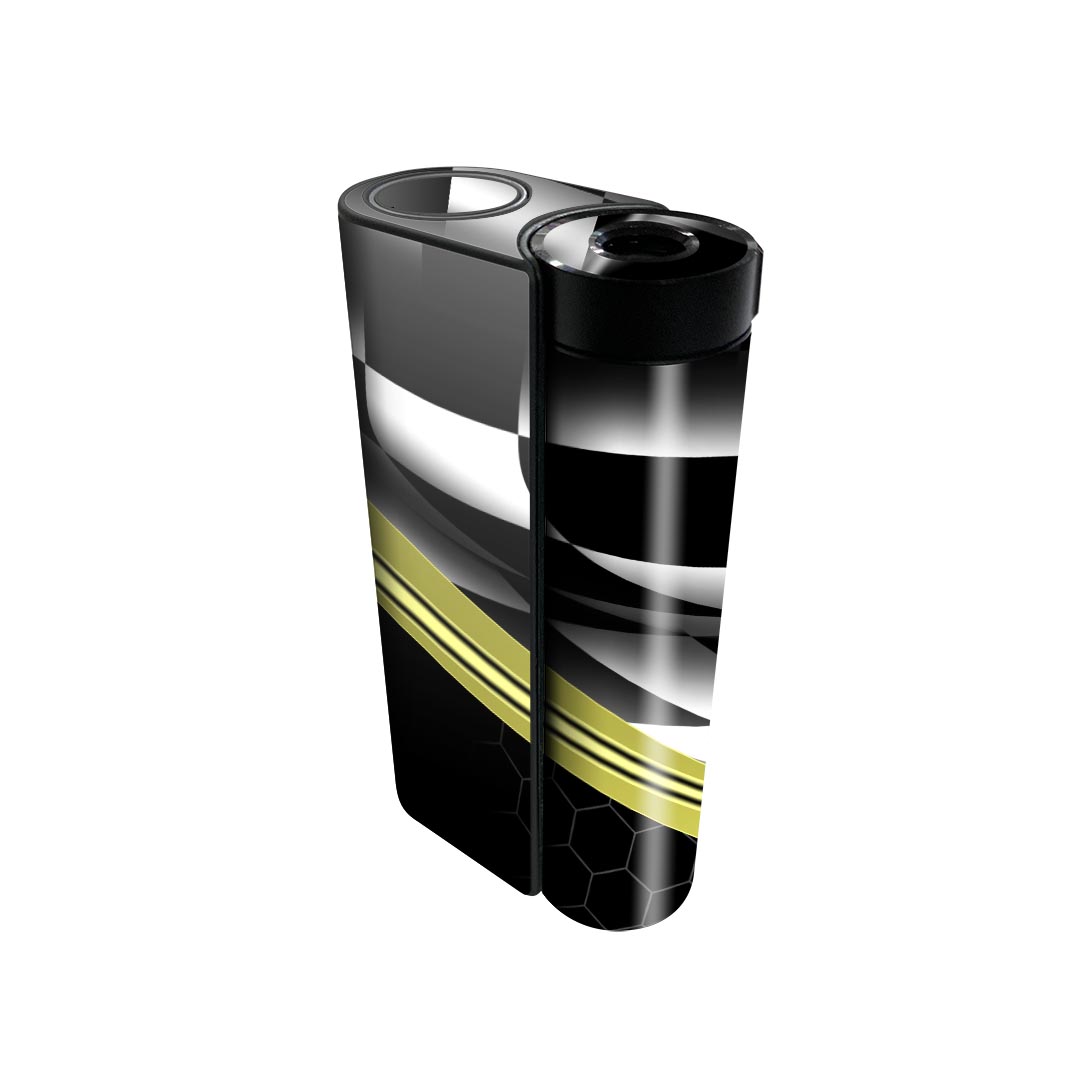 商品特徴・貼るだけでかんたん着せ替え、glo hyperx2 専用デザインスキンシール・高精細プリントで写真と遜色のない仕上がり！半光沢シートでしっとりツヤのある表現力・正面に加え、天面・底面シールがセットで一体感アップ！・ちょっとしたすり...