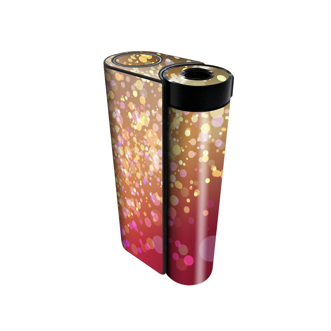 商品特徴・貼るだけでかんたん着せ替え、glo hyperx2 専用デザインスキンシール・高精細プリントで写真と遜色のない仕上がり！半光沢シートでしっとりツヤのある表現力・正面に加え、天面・底面シールがセットで一体感アップ！・ちょっとしたすり...