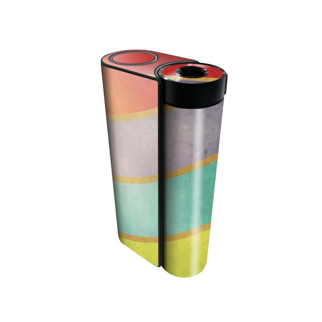 商品特徴・貼るだけでかんたん着せ替え、glo hyperx2 専用デザインスキンシール・高精細プリントで写真と遜色のない仕上がり！半光沢シートでしっとりツヤのある表現力・正面に加え、天面・底面シールがセットで一体感アップ！・ちょっとしたすり...