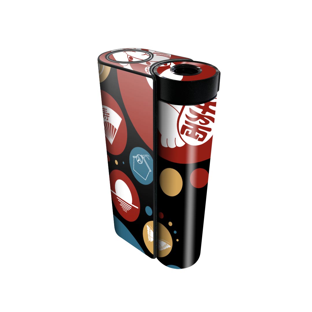 商品特徴・貼るだけでかんたん着せ替え、glo hyperx2 専用デザインスキンシール・高精細プリントで写真と遜色のない仕上がり！半光沢シートでしっとりツヤのある表現力・正面に加え、天面・底面シールがセットで一体感アップ！・ちょっとしたすり...