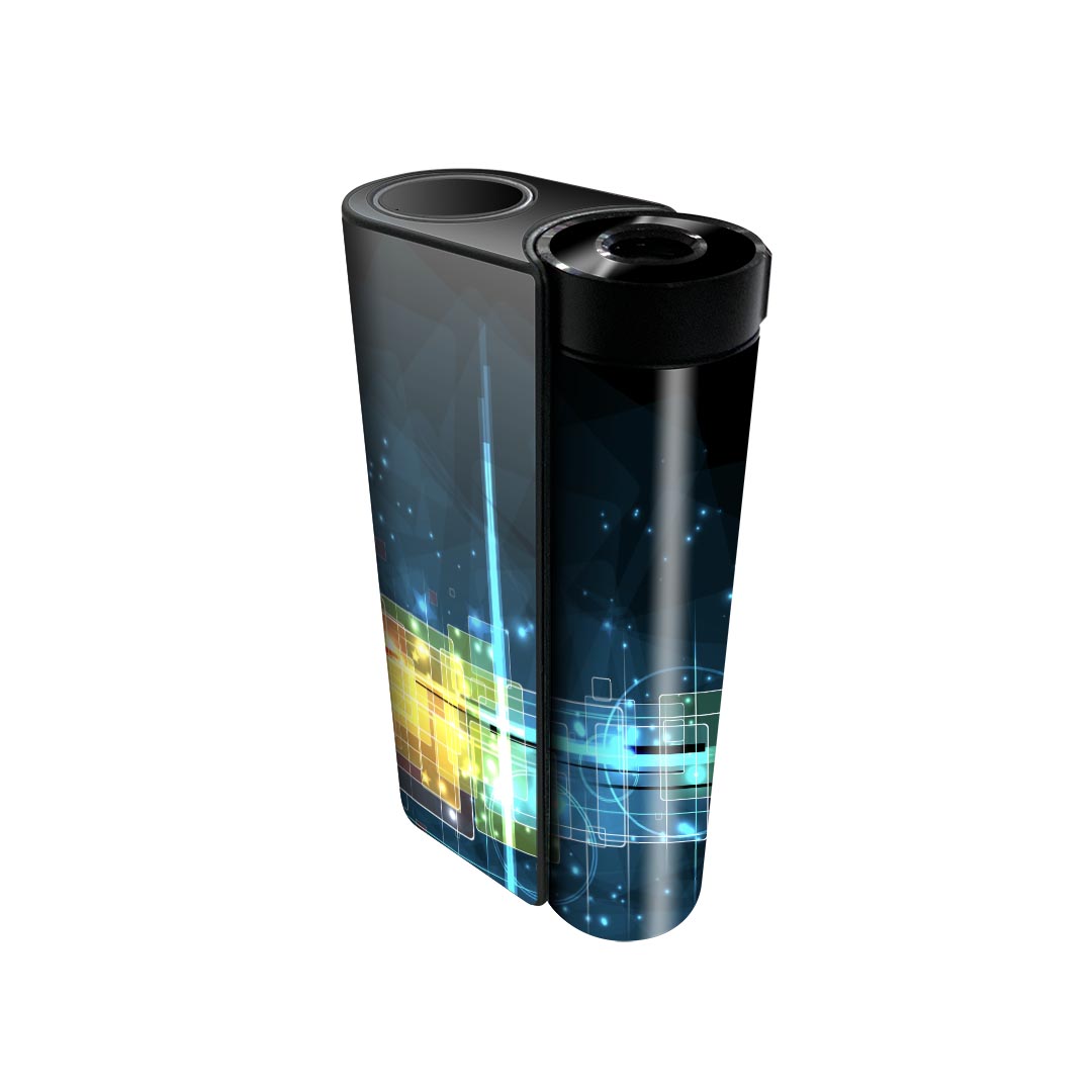 商品特徴・貼るだけでかんたん着せ替え、glo hyperx2 専用デザインスキンシール・高精細プリントで写真と遜色のない仕上がり！半光沢シートでしっとりツヤのある表現力・正面に加え、天面・底面シールがセットで一体感アップ！・ちょっとしたすり...