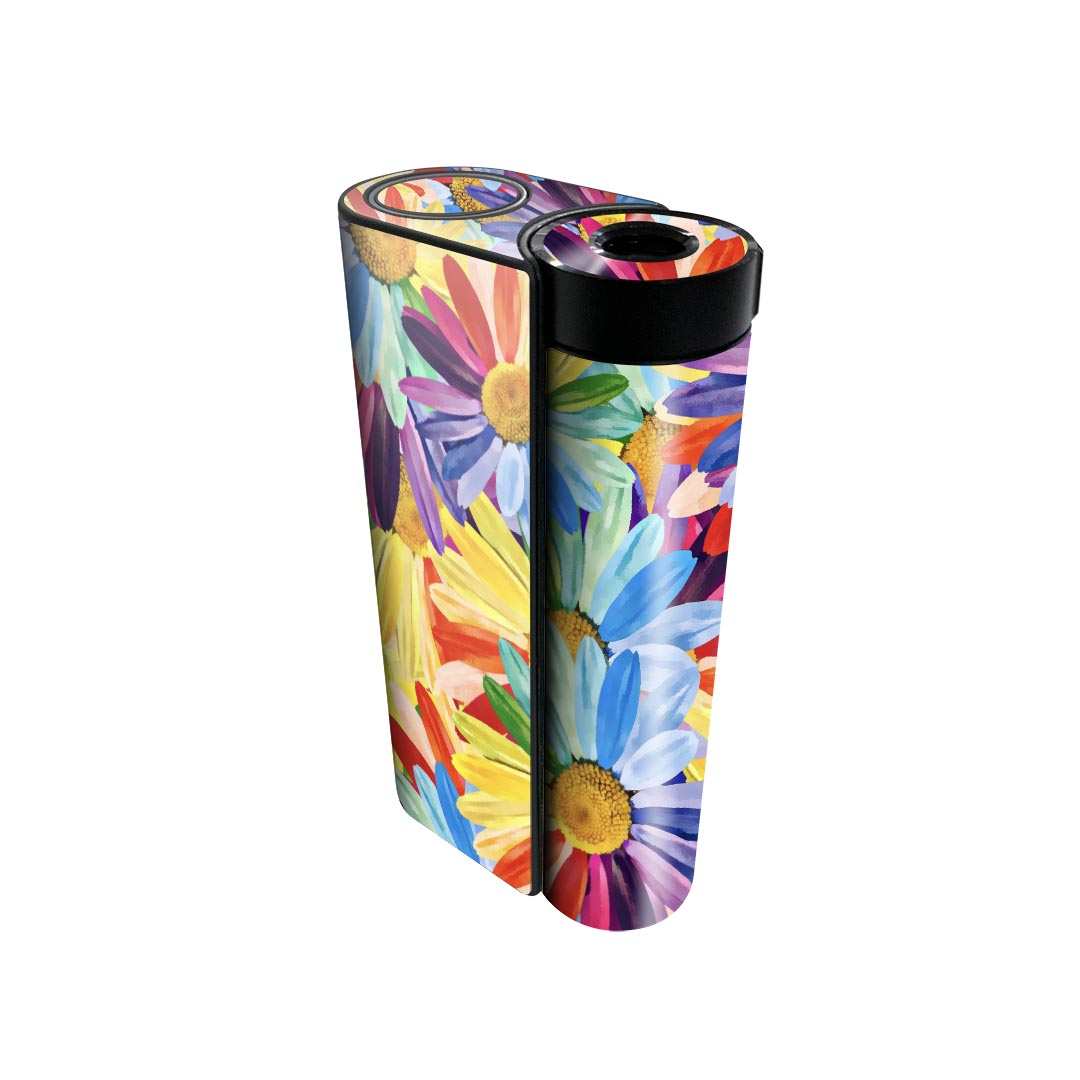 商品特徴・貼るだけでかんたん着せ替え、glo hyperx2 専用デザインスキンシール・高精細プリントで写真と遜色のない仕上がり！半光沢シートでしっとりツヤのある表現力・正面に加え、天面・底面シールがセットで一体感アップ！・ちょっとしたすり...