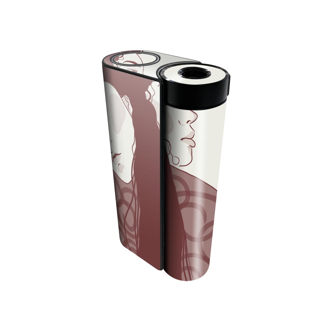 商品特徴・貼るだけでかんたん着せ替え、glo hyperx2 専用デザインスキンシール・高精細プリントで写真と遜色のない仕上がり！半光沢シートでしっとりツヤのある表現力・正面に加え、天面・底面シールがセットで一体感アップ！・ちょっとしたすり...