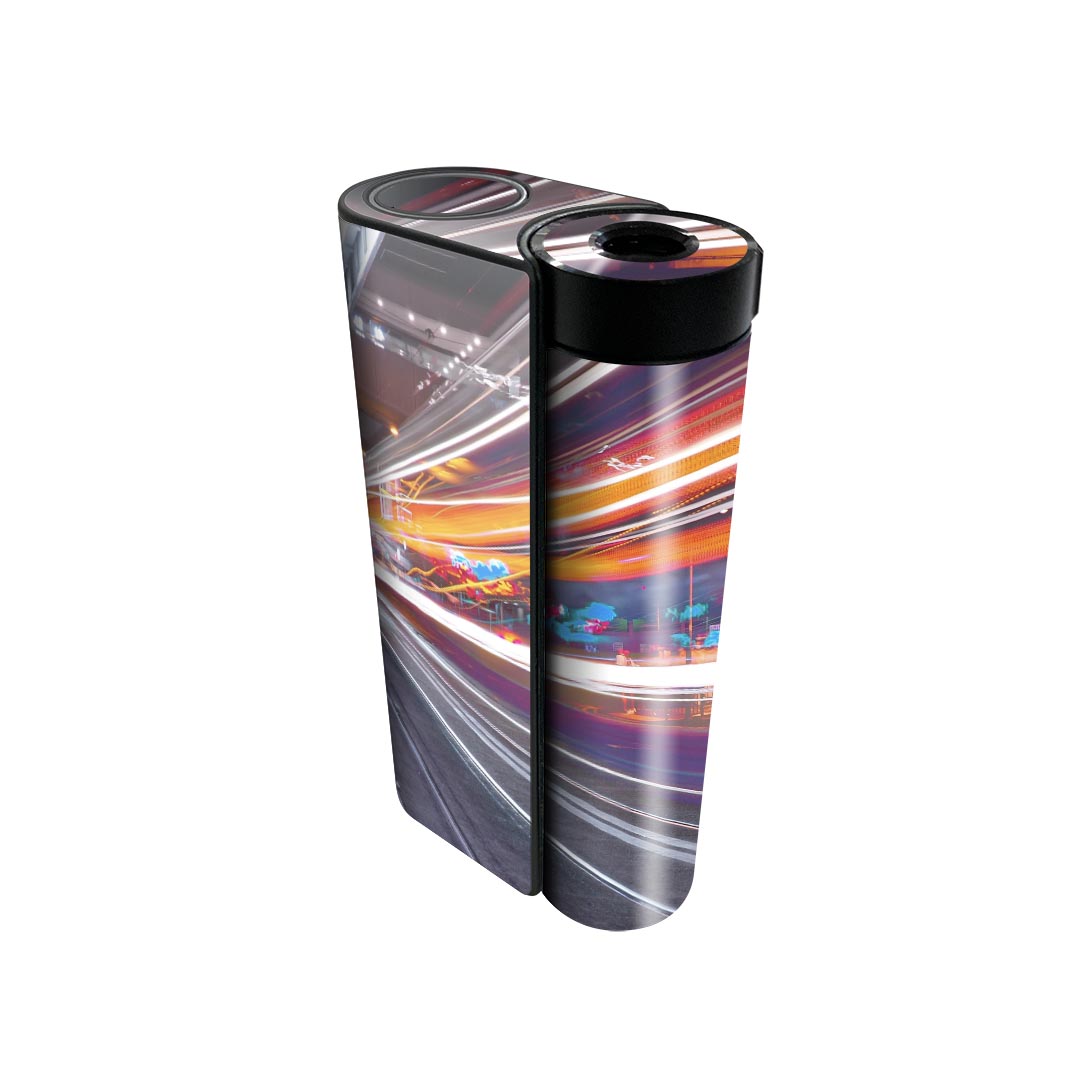 商品特徴・貼るだけでかんたん着せ替え、glo hyperx2 専用デザインスキンシール・高精細プリントで写真と遜色のない仕上がり！半光沢シートでしっとりツヤのある表現力・正面に加え、天面・底面シールがセットで一体感アップ！・ちょっとしたすり...