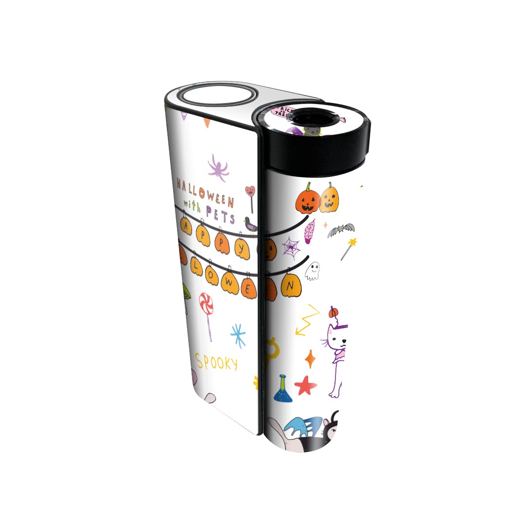 商品特徴・貼るだけでかんたん着せ替え、glo hyperx2 専用デザインスキンシール・高精細プリントで写真と遜色のない仕上がり！半光沢シートでしっとりツヤのある表現力・正面に加え、天面・底面シールがセットで一体感アップ！・ちょっとしたすり...