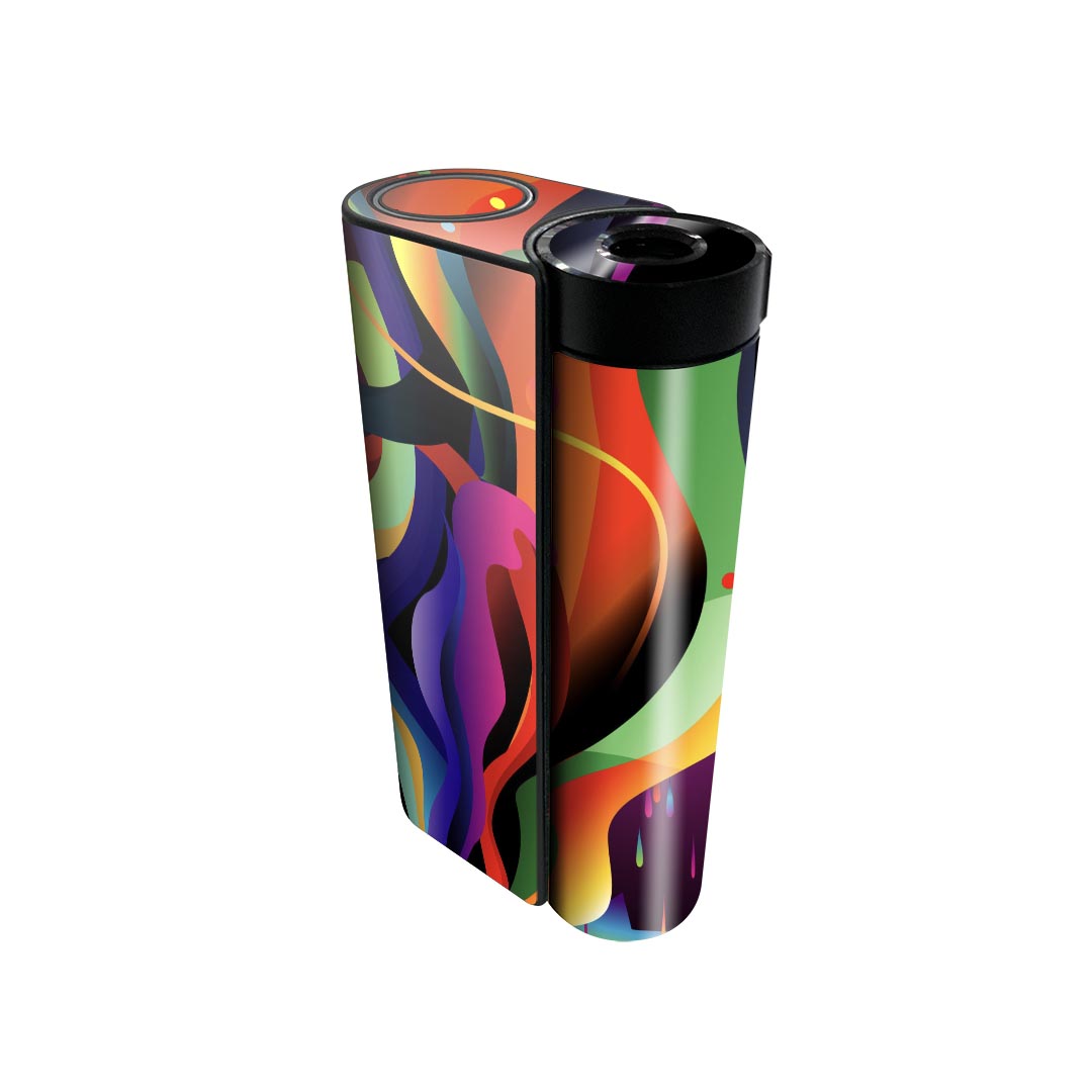 商品特徴・貼るだけでかんたん着せ替え、glo hyperx2 専用デザインスキンシール・高精細プリントで写真と遜色のない仕上がり！半光沢シートでしっとりツヤのある表現力・正面に加え、天面・底面シールがセットで一体感アップ！・ちょっとしたすり...