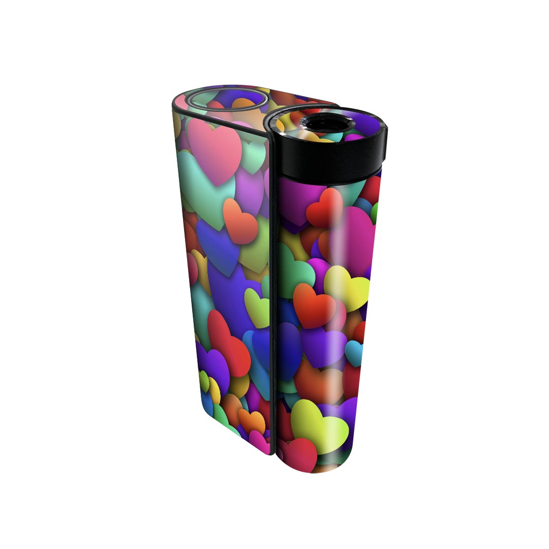 商品特徴・貼るだけでかんたん着せ替え、glo hyperx2 専用デザインスキンシール・高精細プリントで写真と遜色のない仕上がり！半光沢シートでしっとりツヤのある表現力・正面に加え、天面・底面シールがセットで一体感アップ！・ちょっとしたすり...