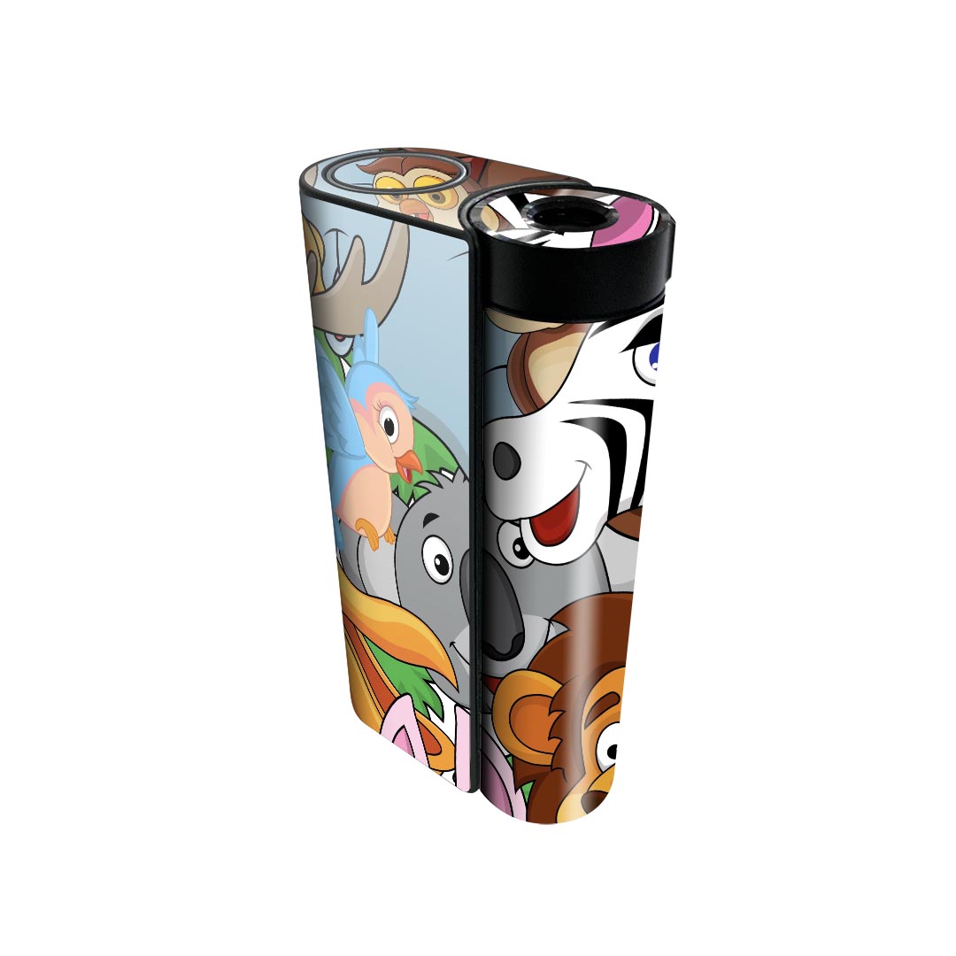 商品特徴・貼るだけでかんたん着せ替え、glo hyperx2 専用デザインスキンシール・高精細プリントで写真と遜色のない仕上がり！半光沢シートでしっとりツヤのある表現力・正面に加え、天面・底面シールがセットで一体感アップ！・ちょっとしたすり...