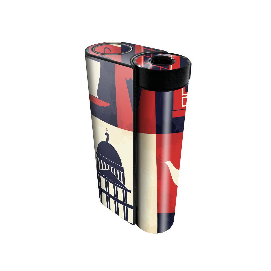 商品特徴・貼るだけでかんたん着せ替え、glo hyperx2 専用デザインスキンシール・高精細プリントで写真と遜色のない仕上がり！半光沢シートでしっとりツヤのある表現力・正面に加え、天面・底面シールがセットで一体感アップ！・ちょっとしたすり...